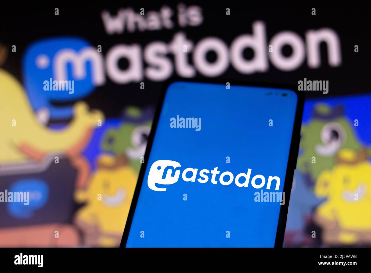 Mastodon logo hi-res stock photography and images - Alamy