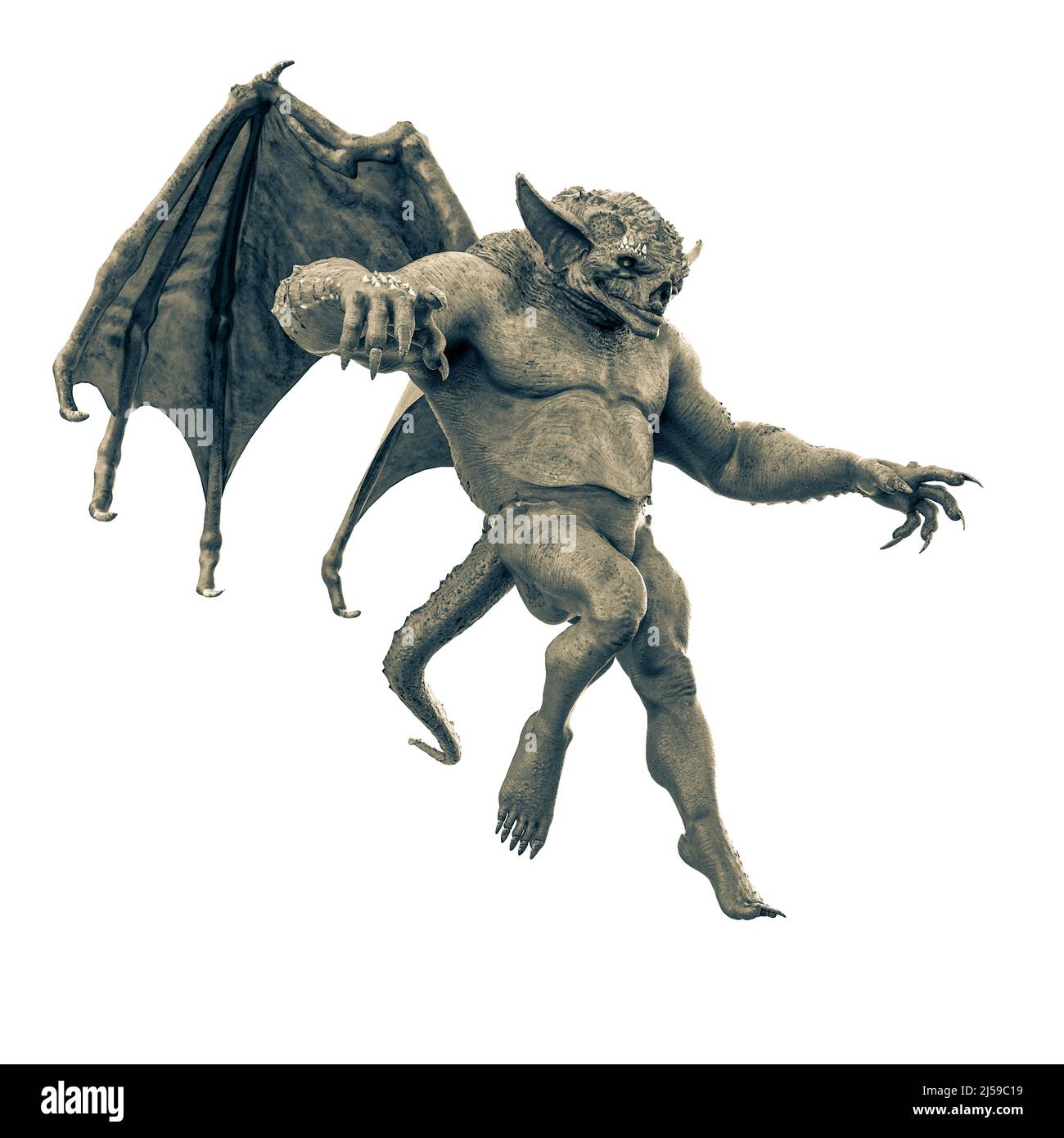 Winged gargoyle Cut Out Stock Images & Pictures - Alamy
