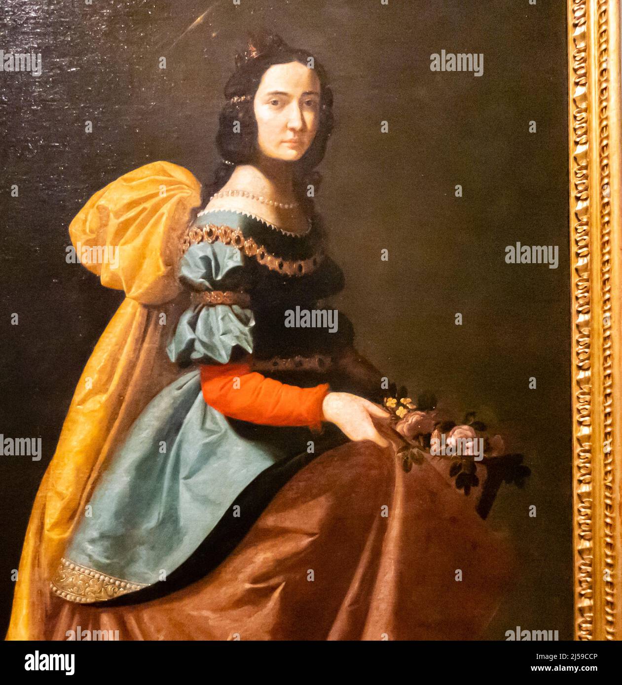 FRANCISCO DE ZURBARÁN - Saint Elisabeth of Portugal - Oil on Canvas ...
