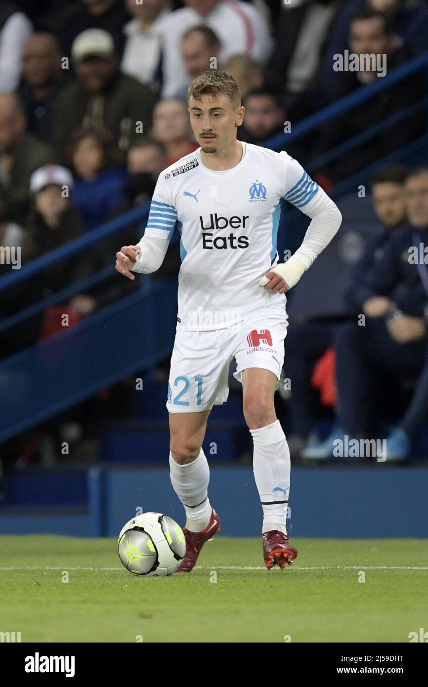 PARIS - Valentin Rongier of Olympique de Marseille during the French ...