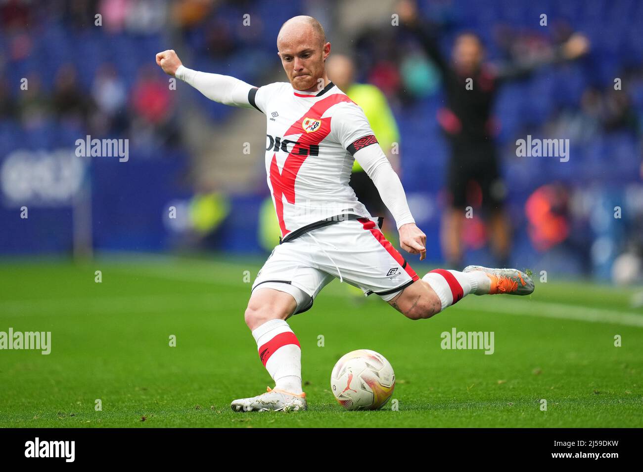 Isi Palazon of Rayo Vallecano during the La Liga match between RCD ...