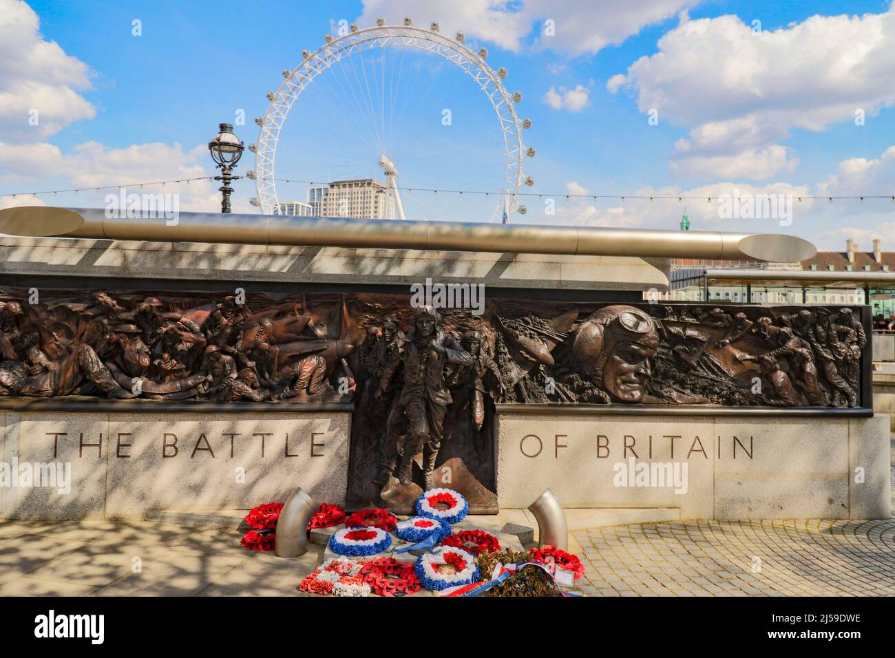 Battle of Britain Monument on the Victoria Embankment, London, England ...