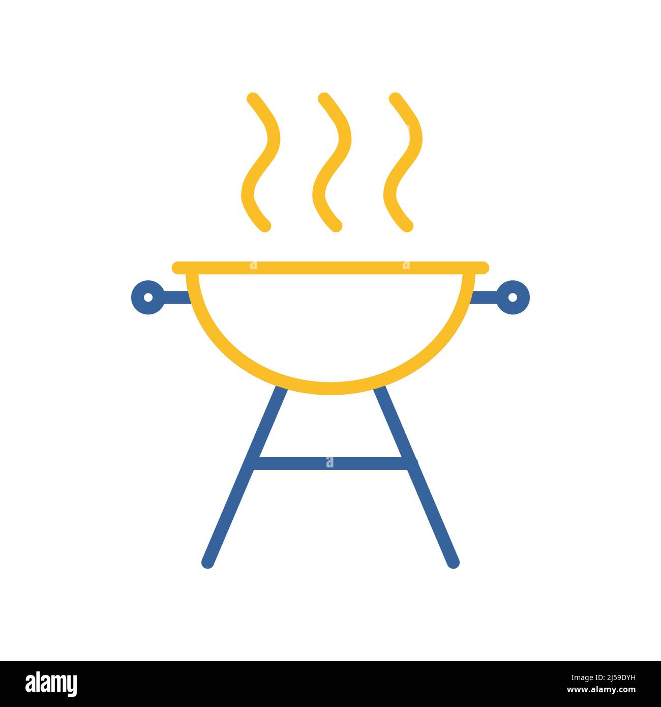 Grill BBQ cookout vector isolated icon. Graph symbol for cooking web ...
