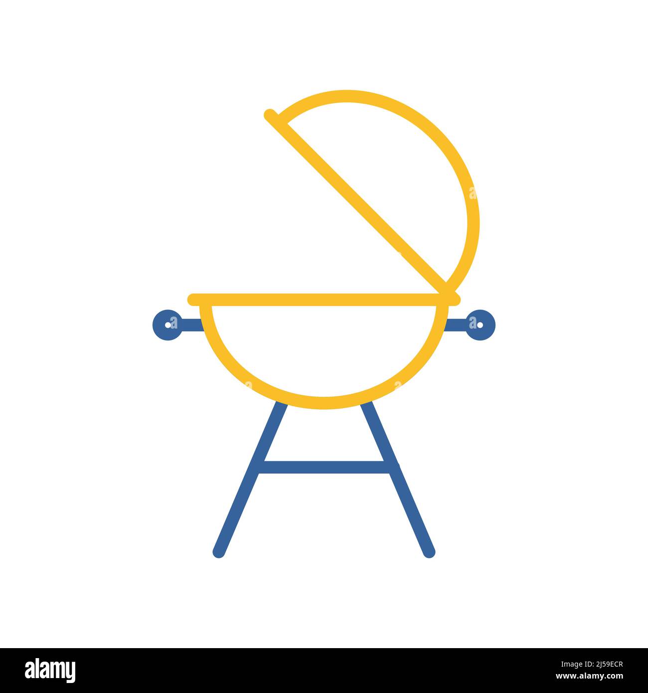 Grill barbeque cookout vector icon. Graph symbol for cooking web site ...