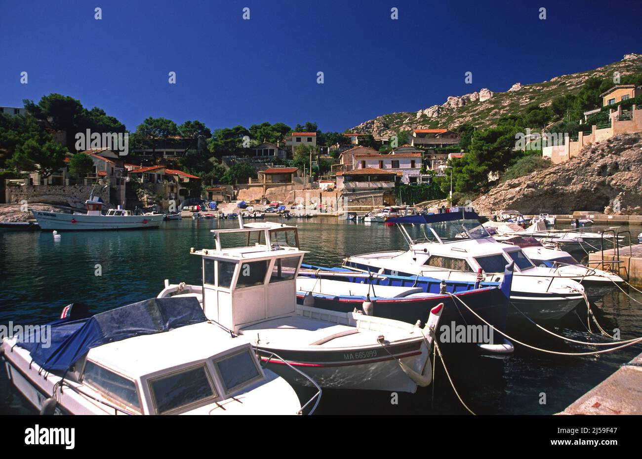 Calanque of the blue coast Niolon Stock Photo - Alamy