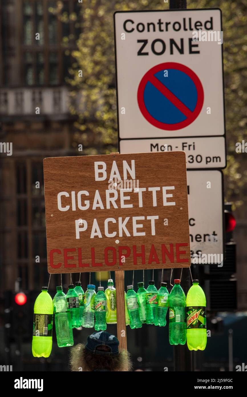 Colourful demonstration against cigarette smoking in London, England ...