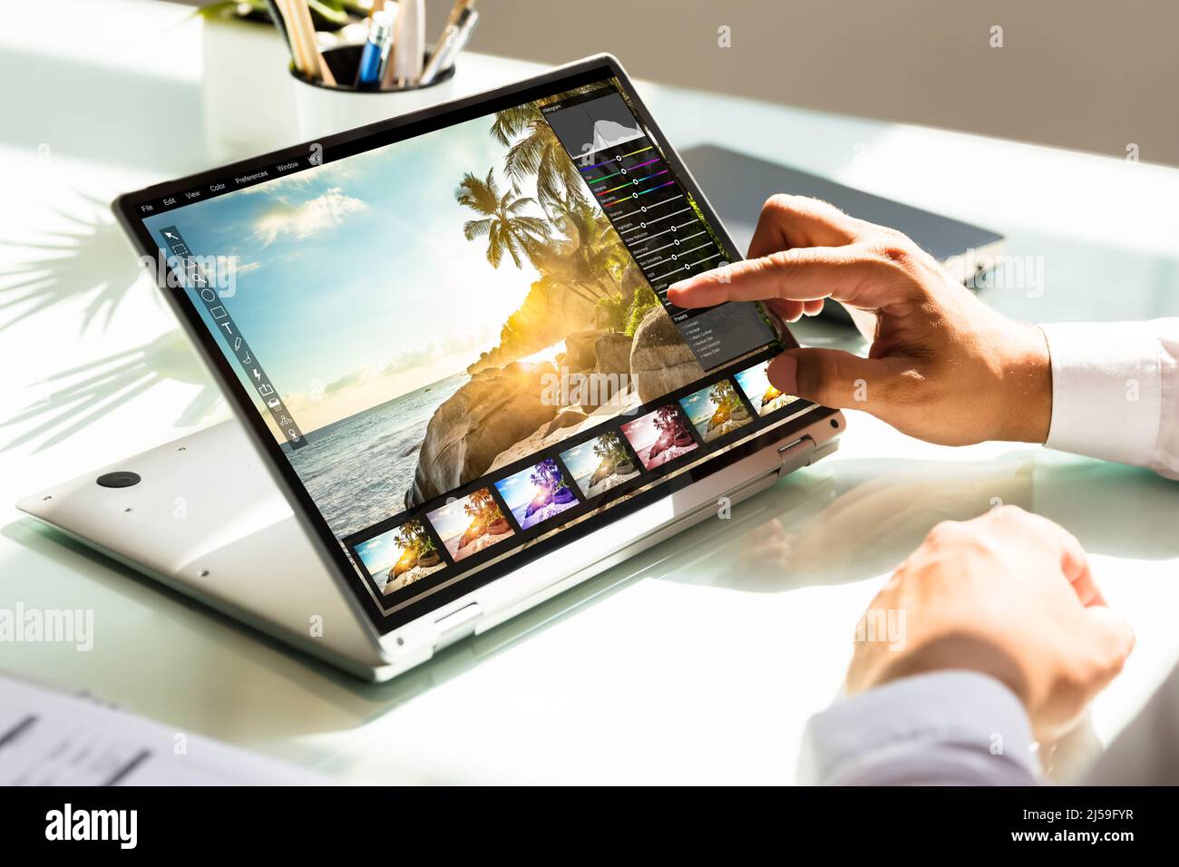 Male photographer on color hi-res stock photography and images - Alamy