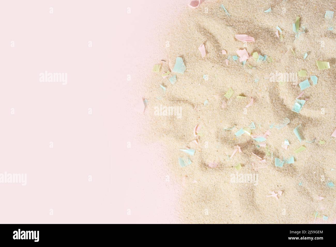 Conceptual composition of microplastics and coastal sand. The impact of ...