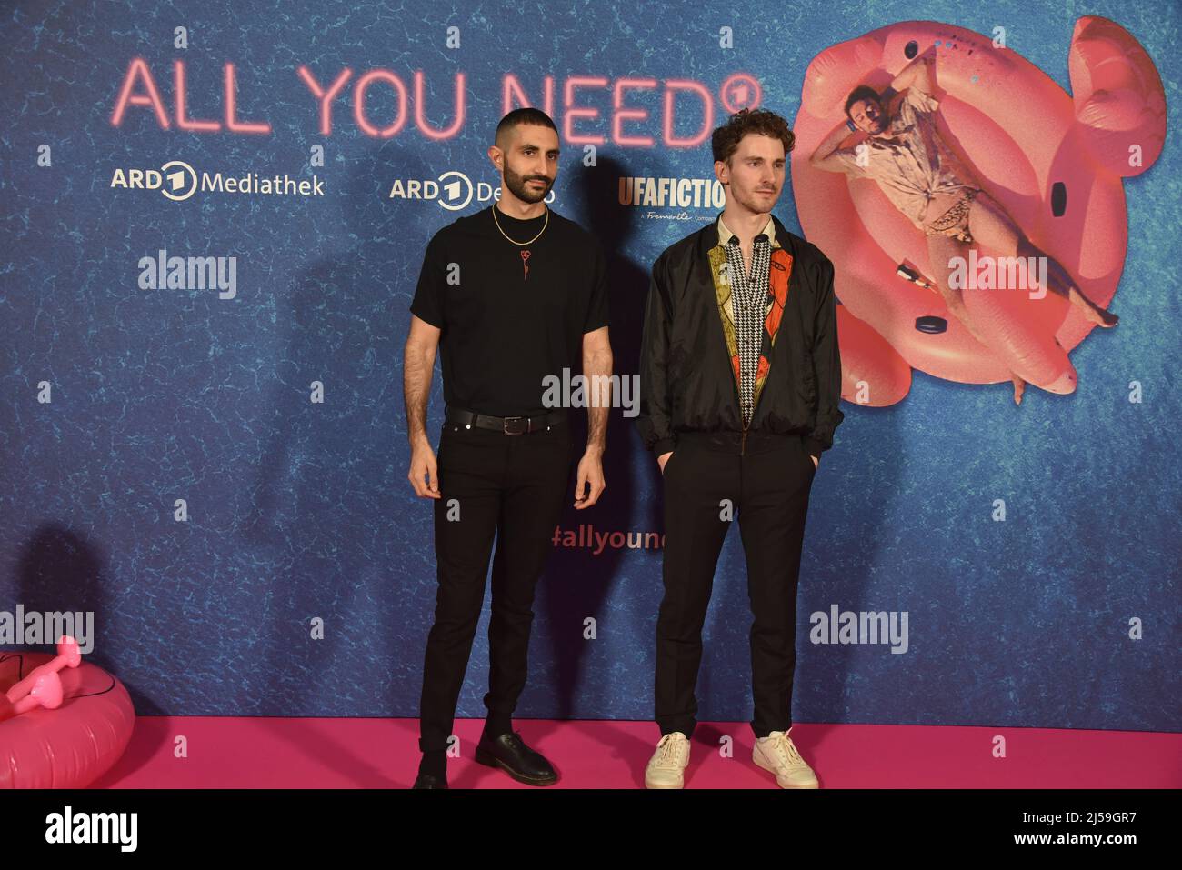 Cologne, Germany. 20th Apr, 2022. Actors Aviran Edri and Martin ...