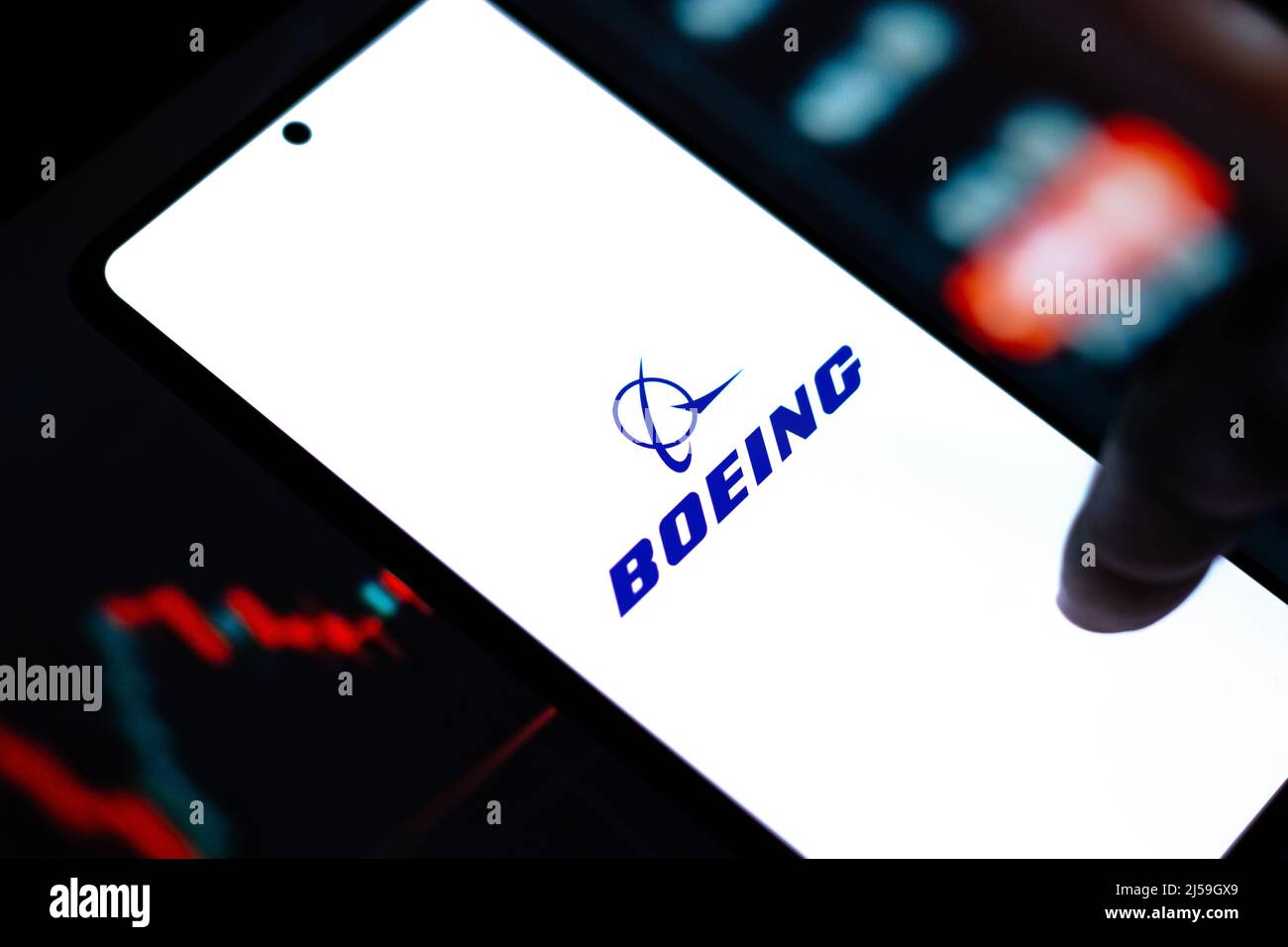 Boeing icon logo hi-res stock photography and images - Alamy
