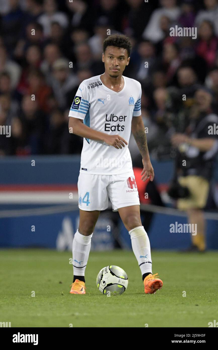 PARIS - Boubacar Kamara of Olympique de Marseille during the French ...