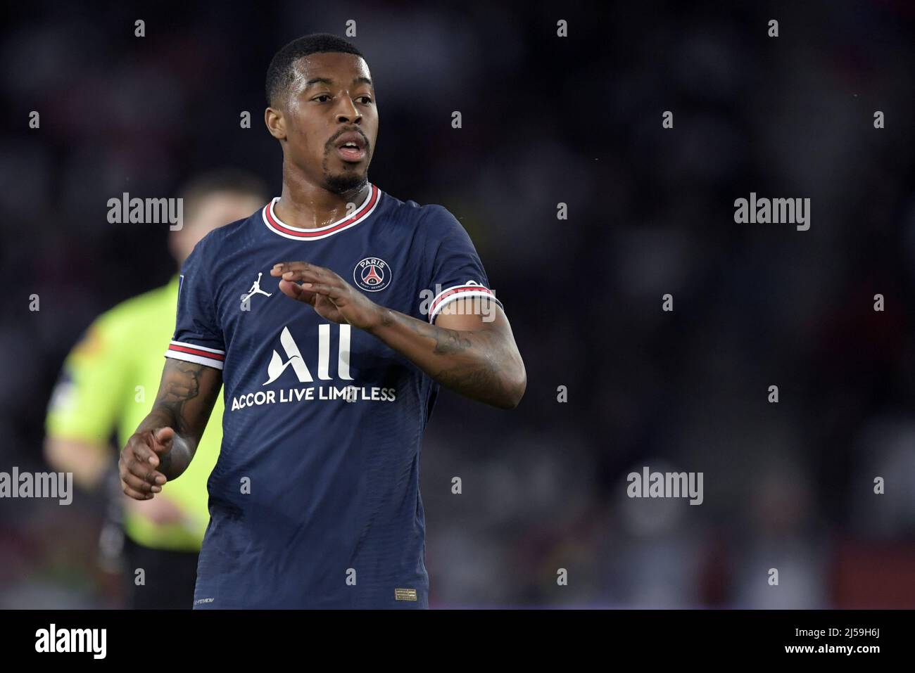 PARIS - Presnel Kimpembe of PARIS SAINT-GERMAIN during the French Ligue ...