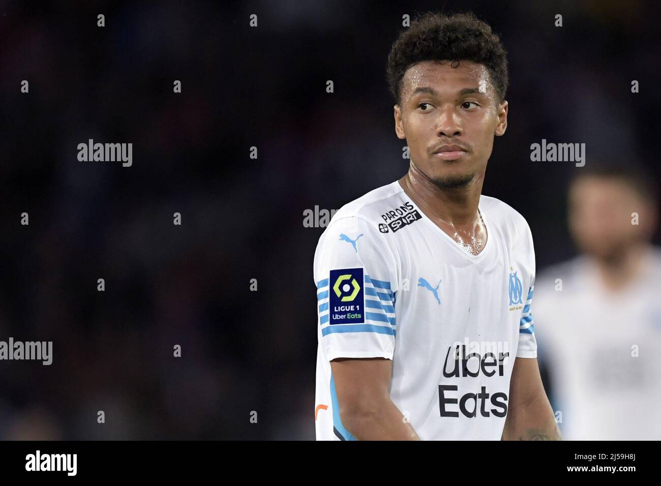 PARIS - Boubacar Kamara of Olympique de Marseille during the French ...