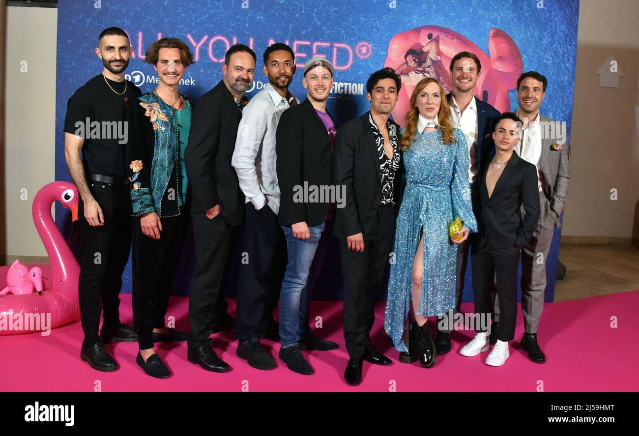 Cologne, Germany. 20th Apr, 2022. Aviran Edri, Ludwig Brix, Tom Keune ...