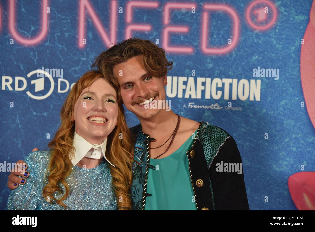 Cologne, Germany. 20th Apr, 2022. Actors Christin Nichols and Ludwig ...