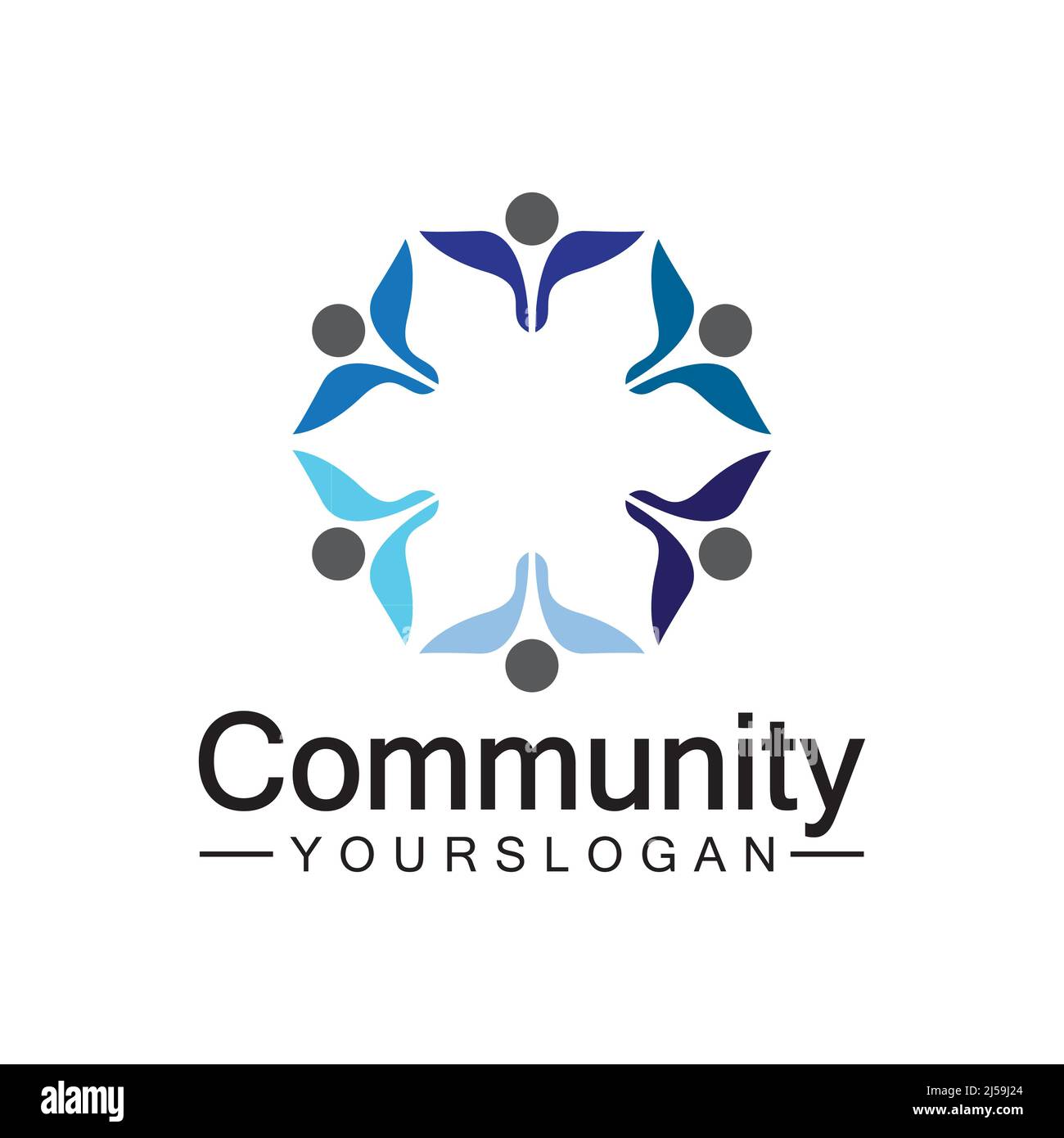 Community Logo Design Template for Teams or Groups.network and social ...