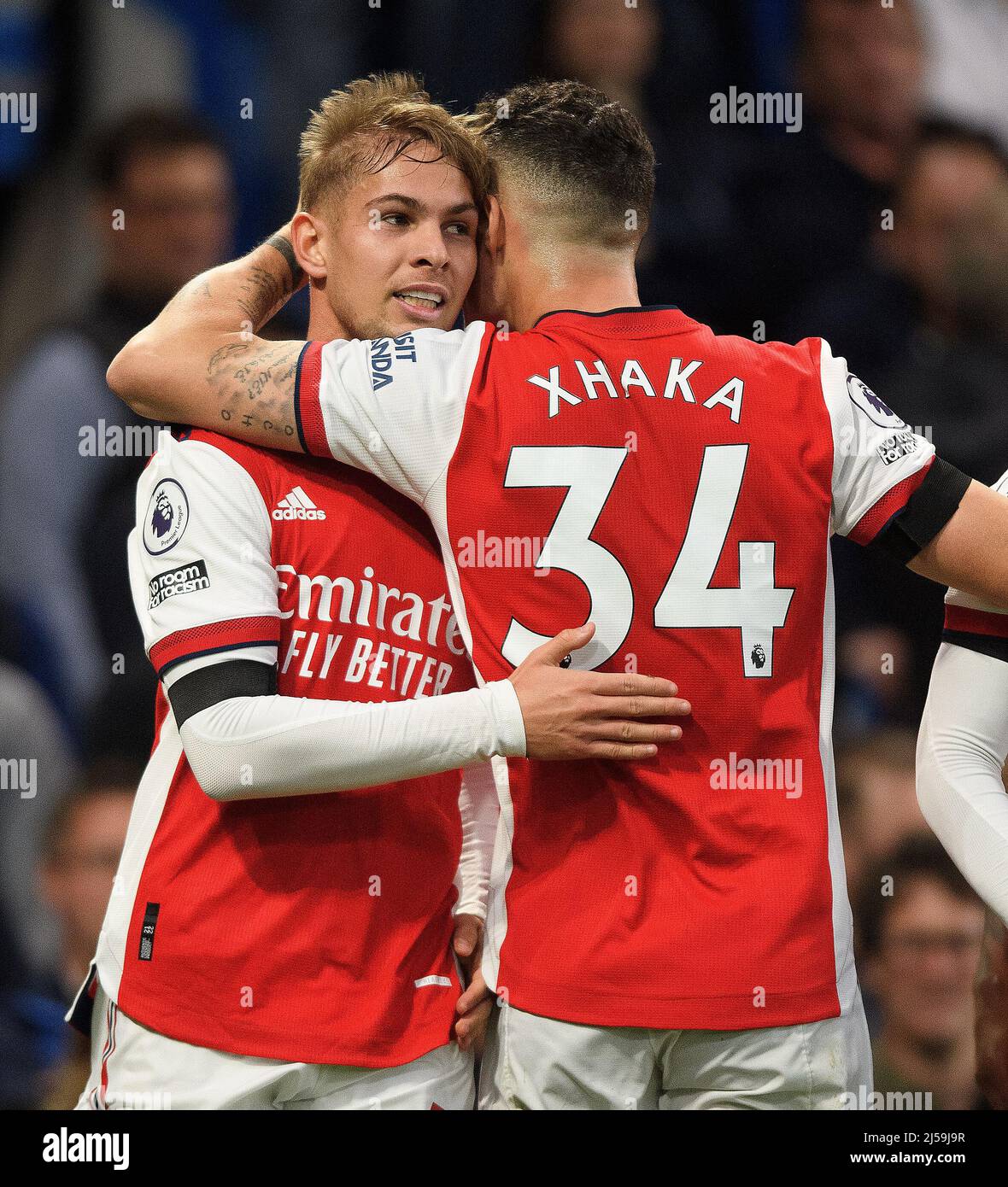 Emile smith rowe granit xhaka hi-res stock photography and images - Alamy