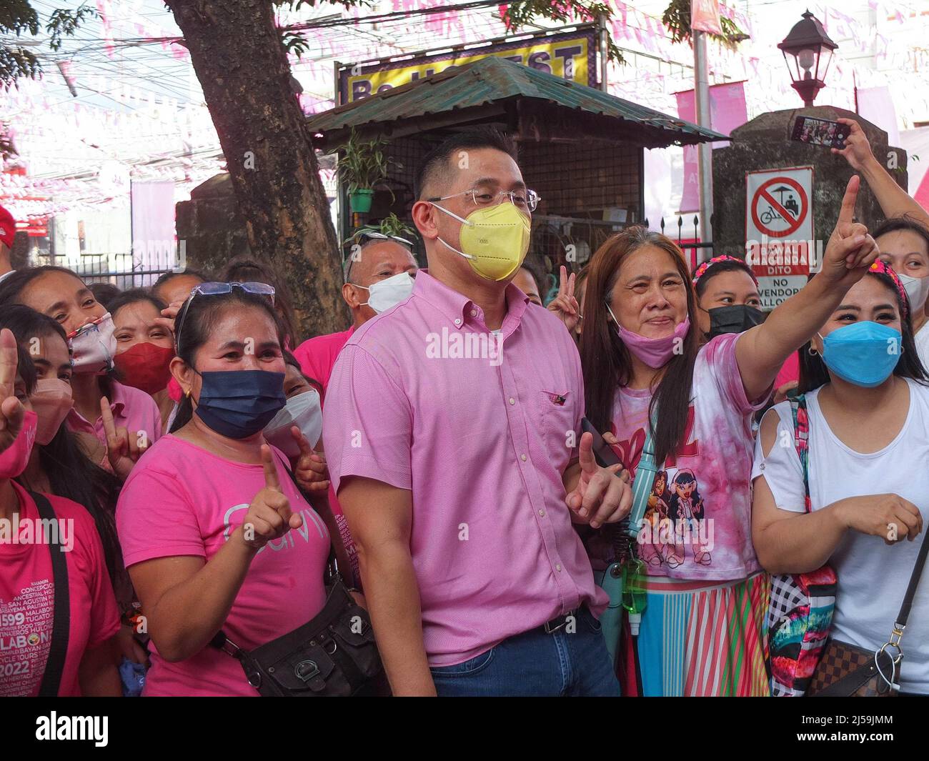 Malabon, Philippines. 21st Apr, 2022. Malabon Mayor Antolin Oreta III ...