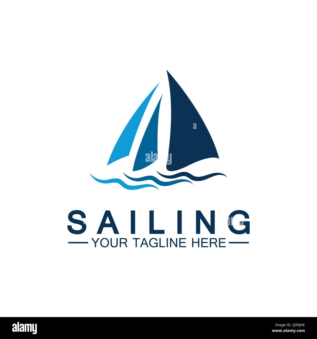 Sailing boat logo Template vector Stock Vector Image & Art - Alamy