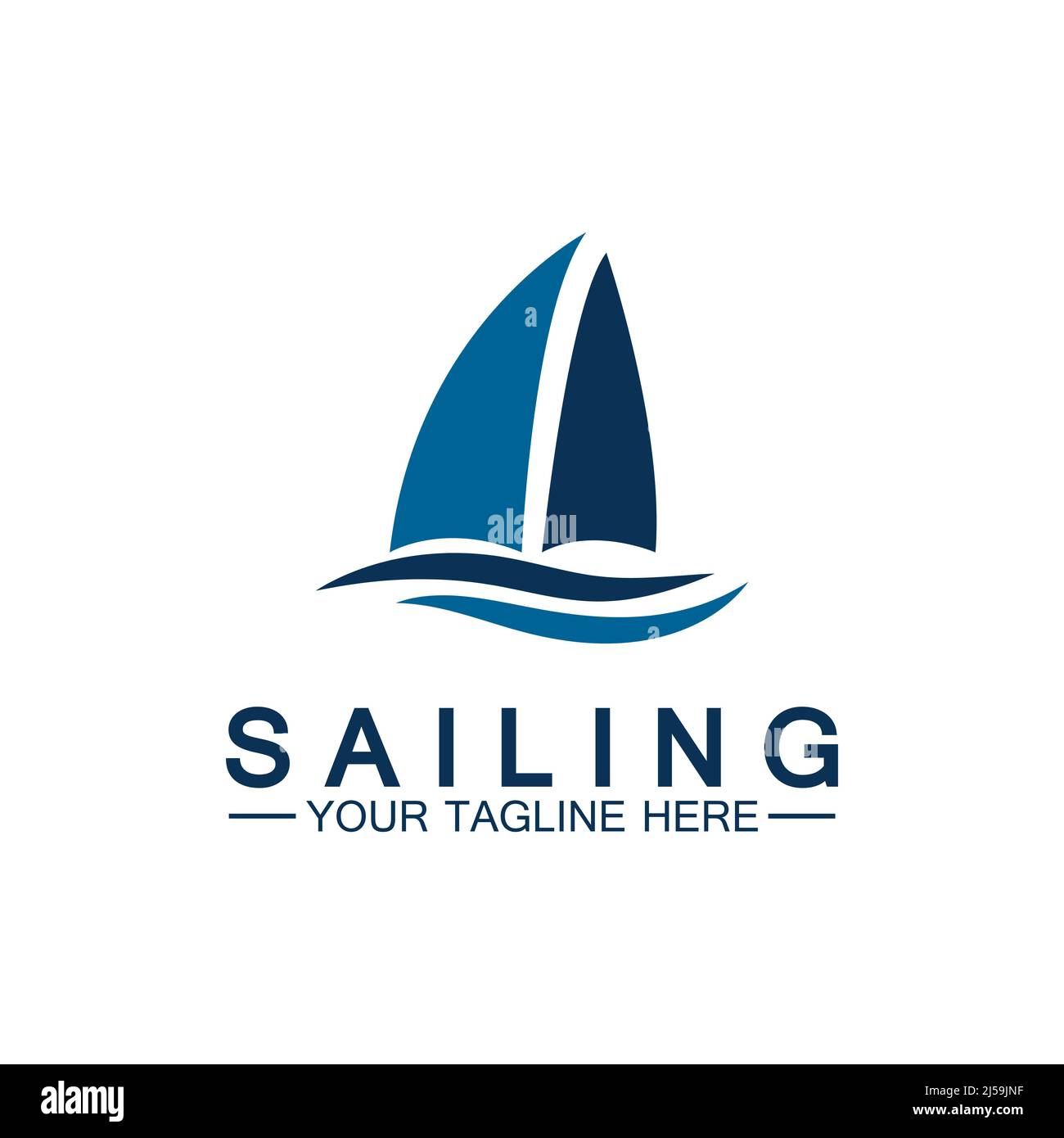 Sailing boat logo Template vector Stock Vector Image & Art - Alamy