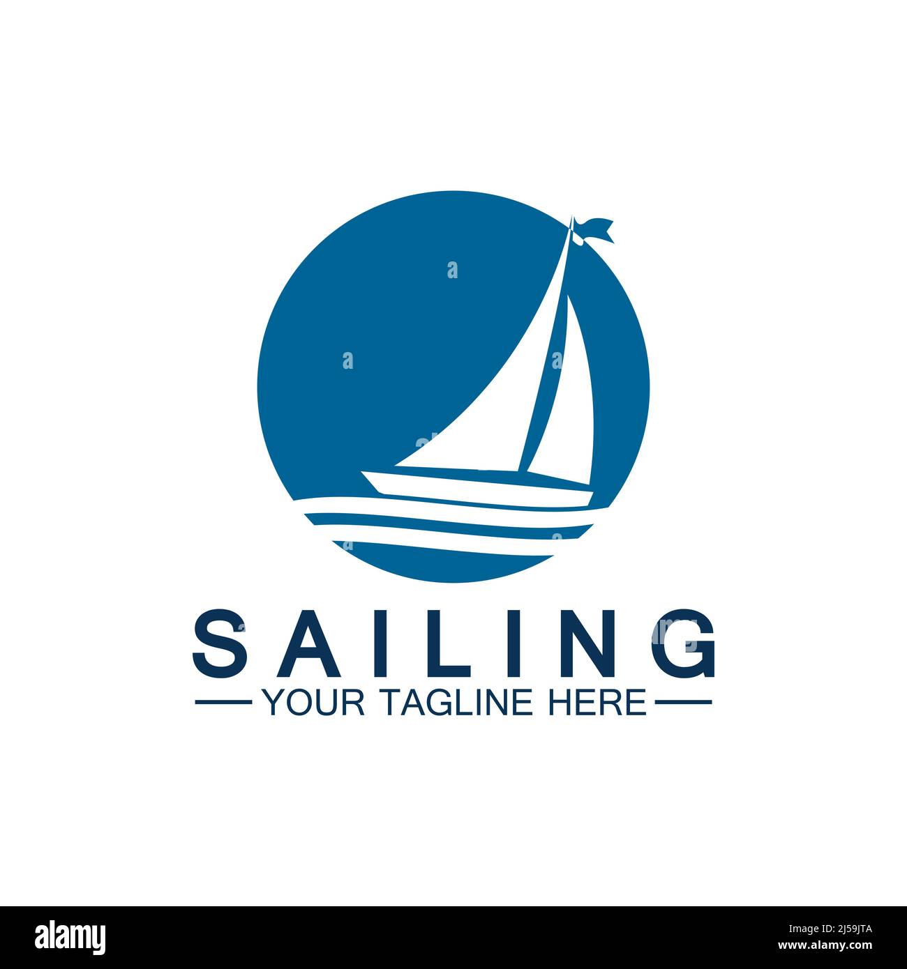 Sailing boat logo Template vector Stock Vector Image & Art - Alamy