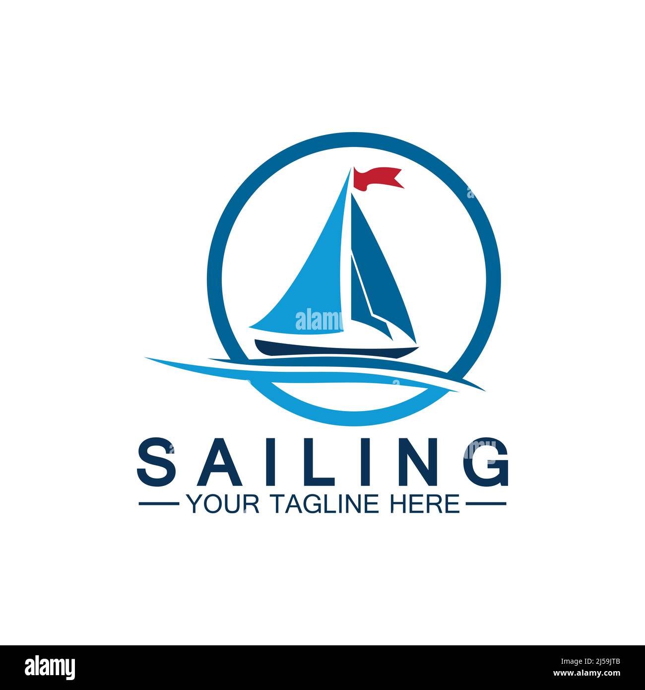 Sailing boat logo Template vector Stock Vector Image & Art - Alamy