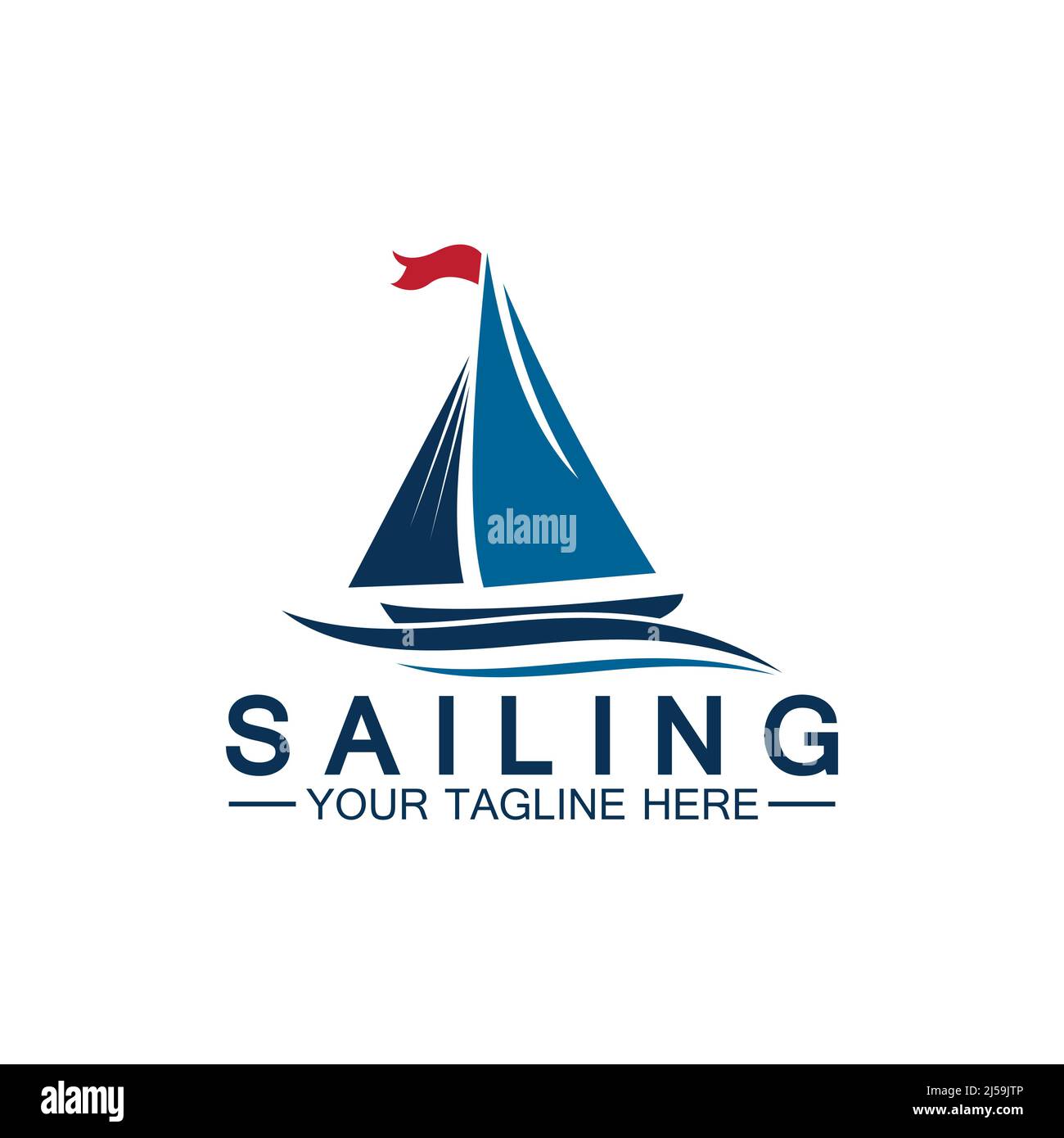 Sailing boat logo Template vector Stock Vector Image & Art - Alamy