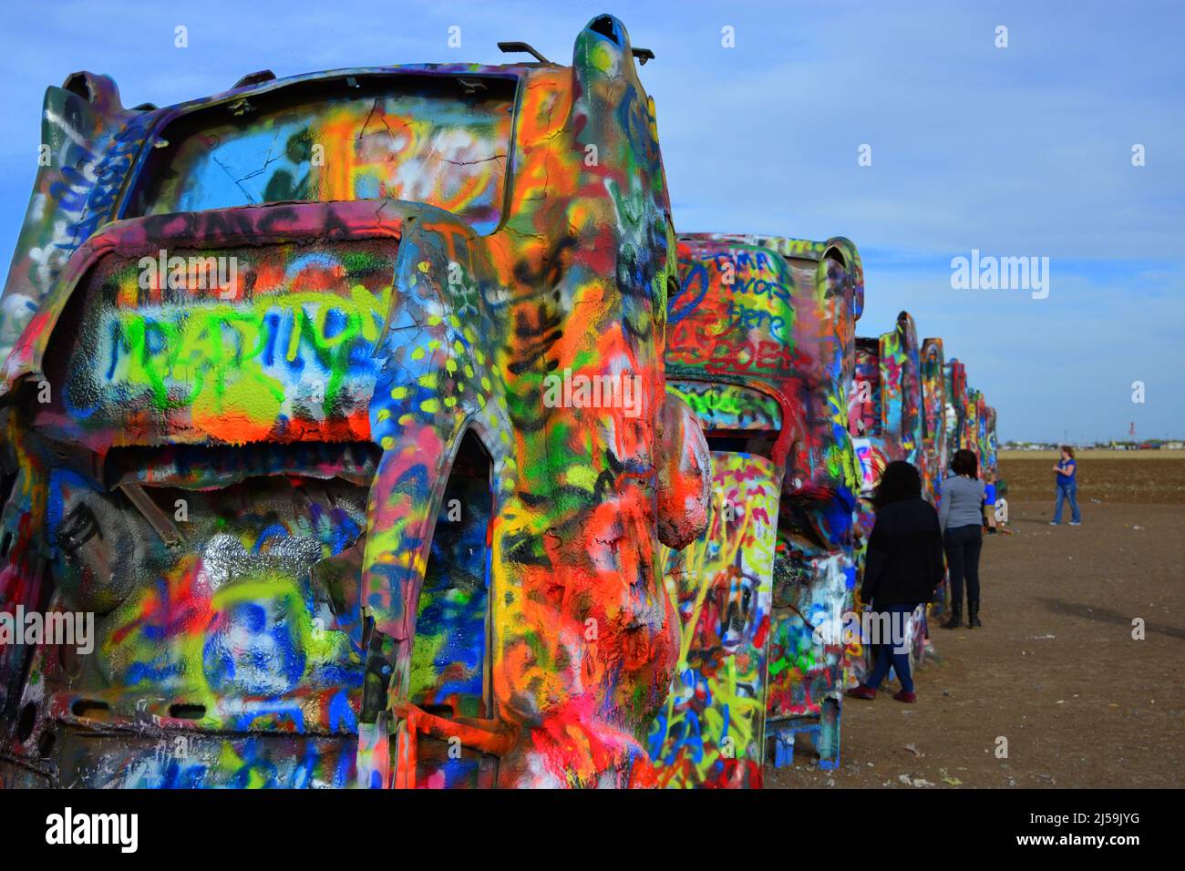 The Cadillac Ranch in Amarillo Stock Photo - Alamy