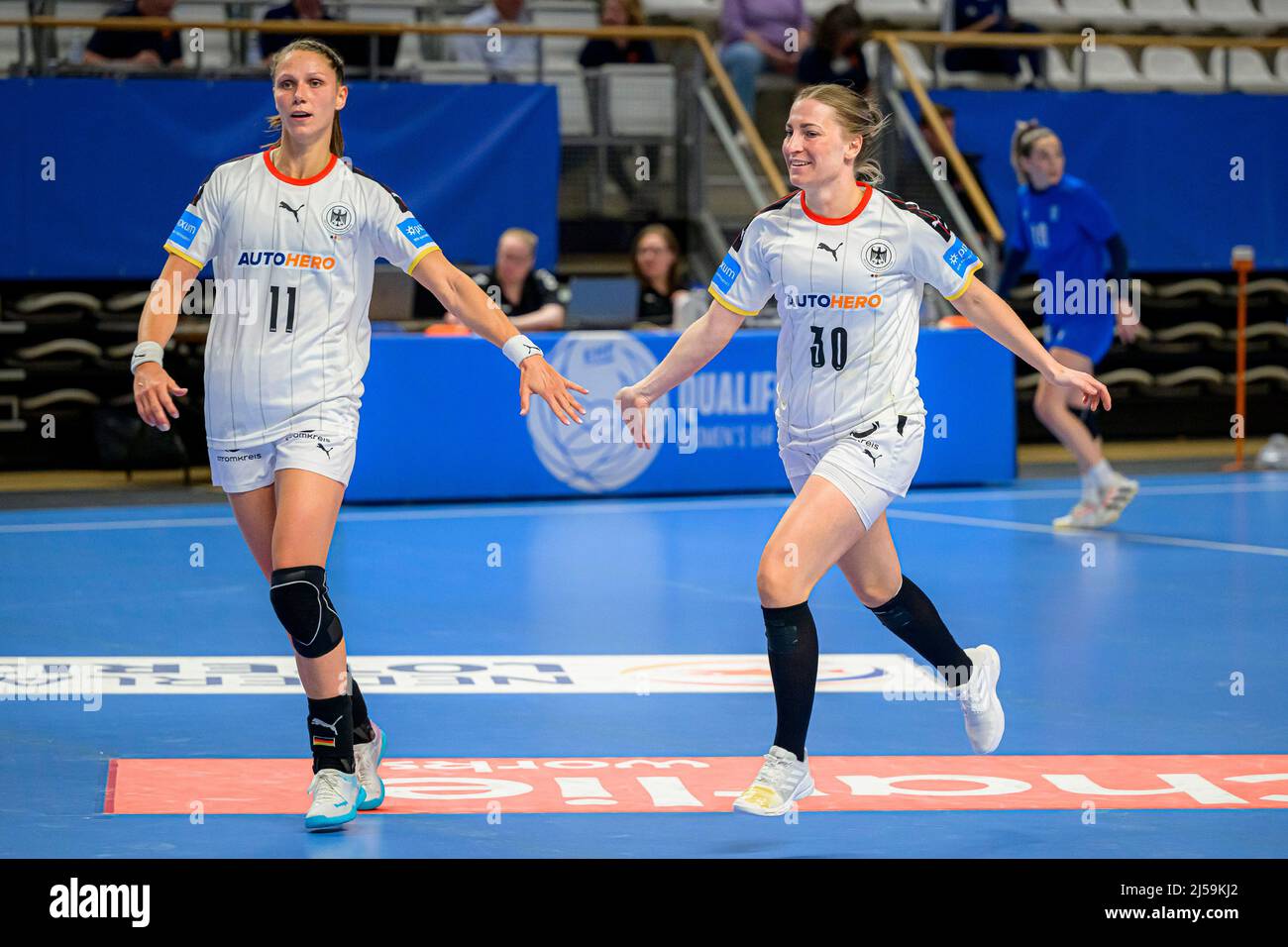 Almere, Netherlands. 21st Apr, 2022. Handball, women, European ...