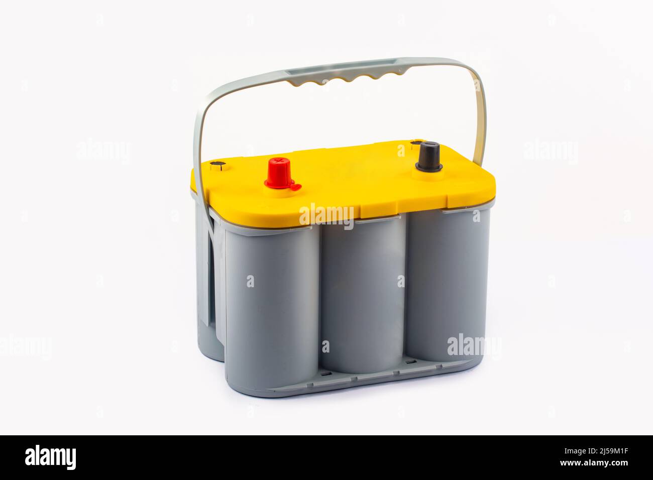 Car battery isolated on white background Stock Photo - Alamy