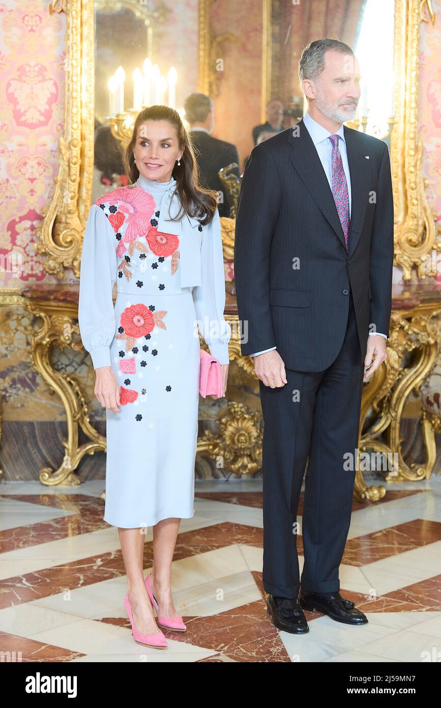 21-04-2022 Madrid Queen Letizia and King Felipe during the world of ...