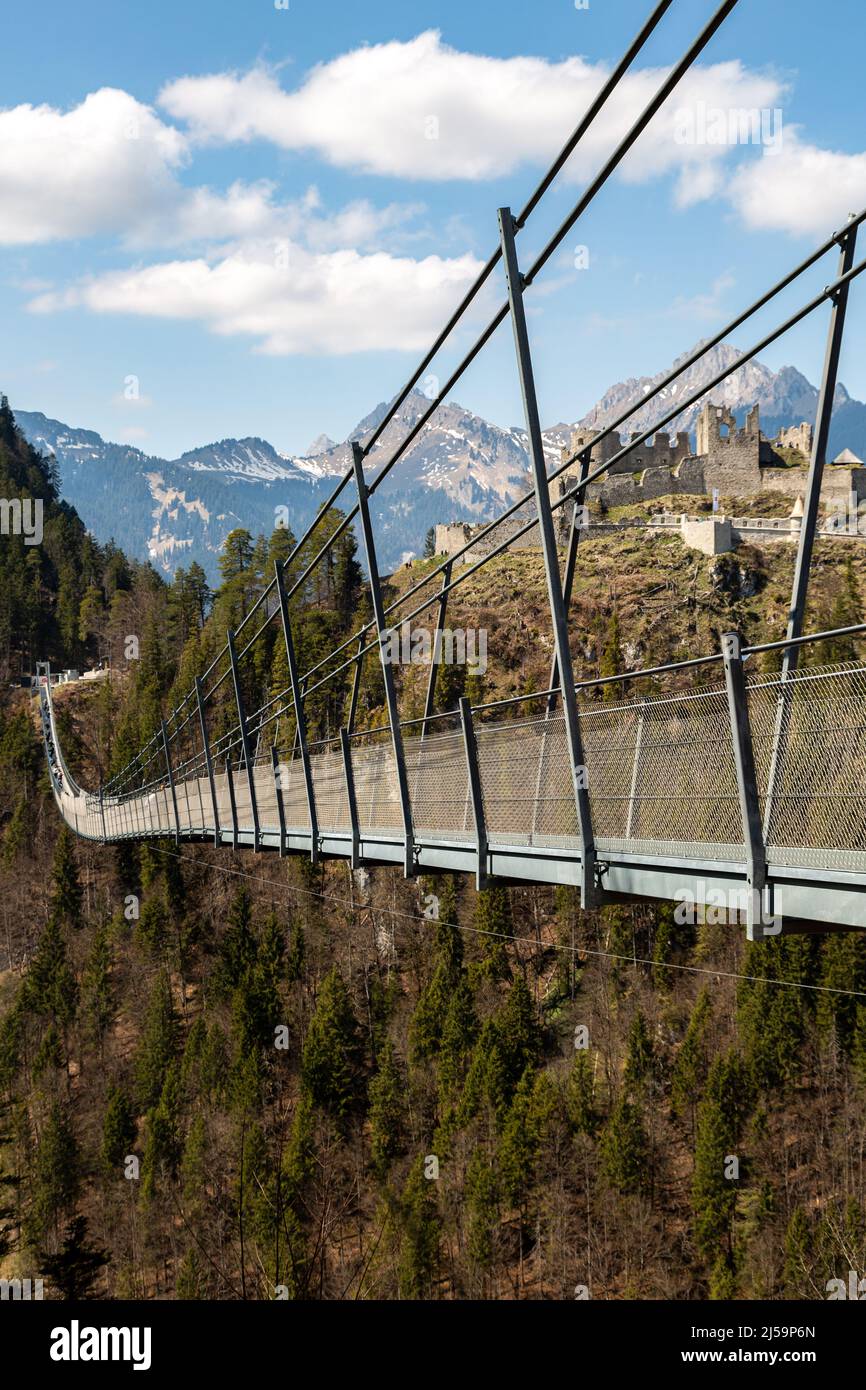 Highline179 Suspension bridge near Reutte, Austria Stock Photo - Alamy