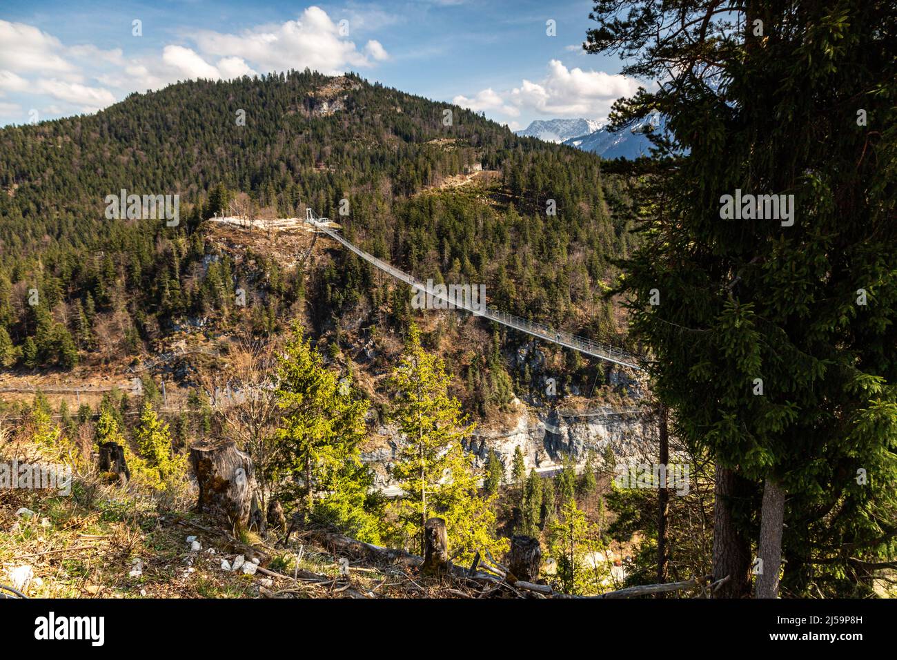 Highline179 Suspension bridge near Reutte, Austria Stock Photo - Alamy