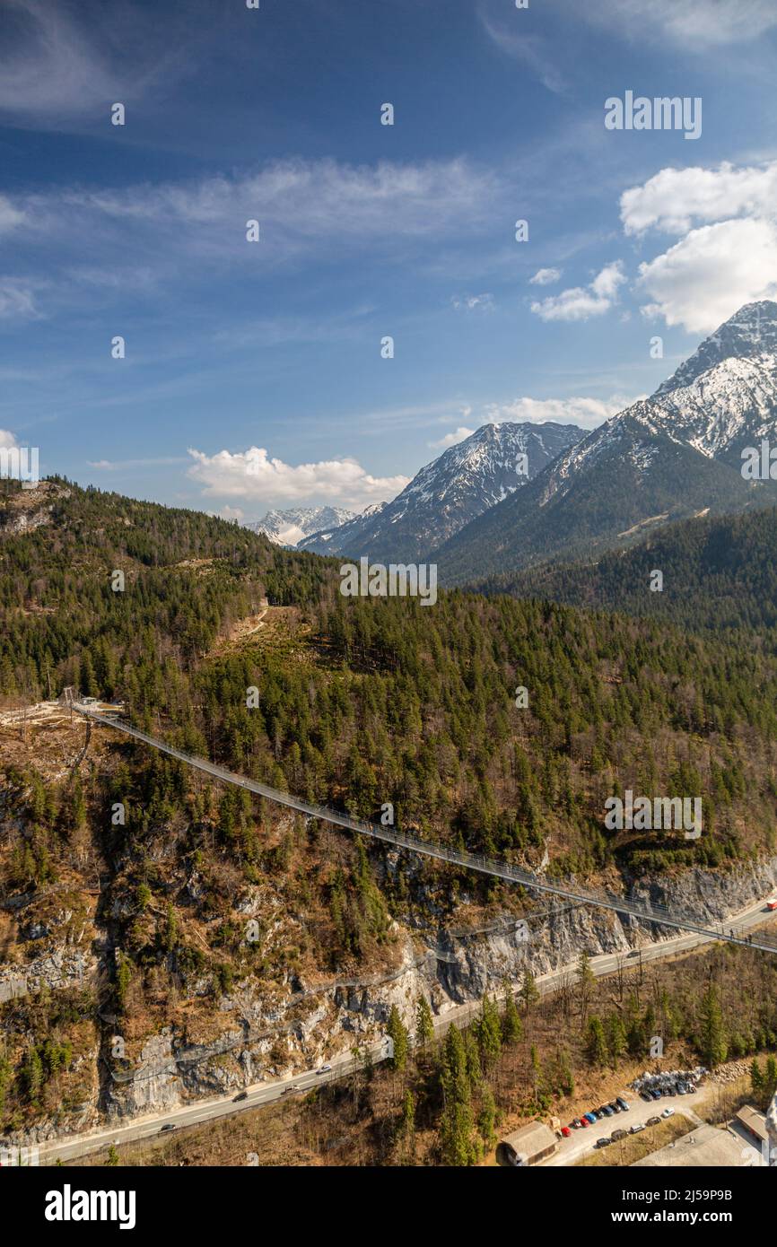 Highline179 Suspension bridge near Reutte, Austria Stock Photo - Alamy