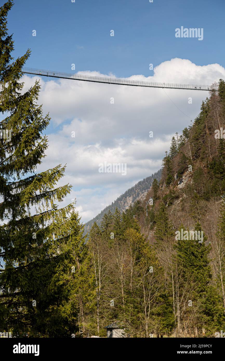 Highline179 Suspension bridge near Reutte, Austria Stock Photo - Alamy