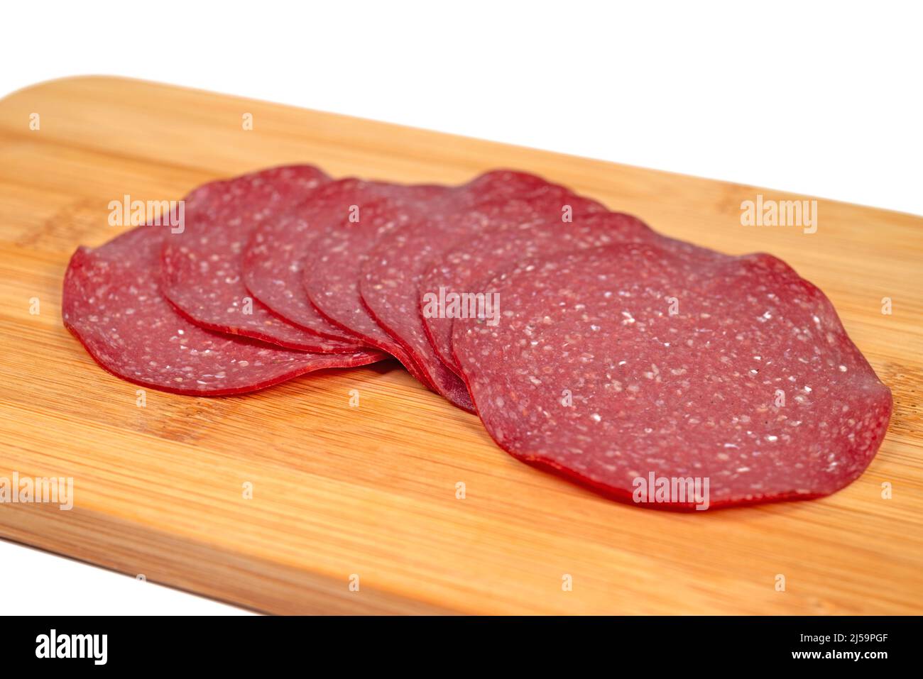 Salami slices hi-res stock photography and images - Alamy