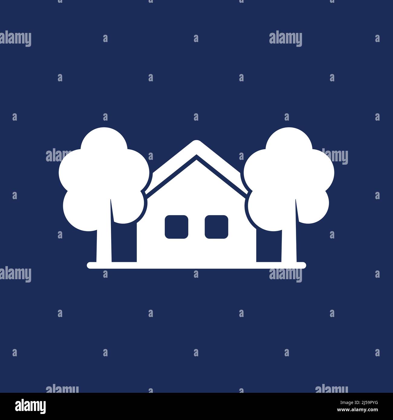 house in suburb vector icon Stock Vector Image & Art - Alamy