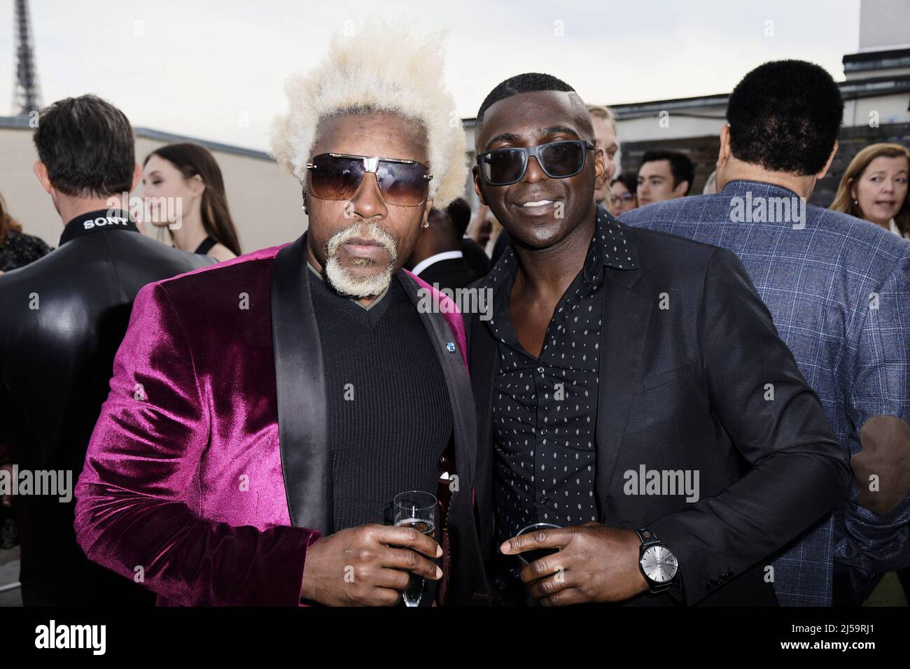 Paris, France. 20th Apr, 2022. Fashion designer Anggy Haif and Charlie ...