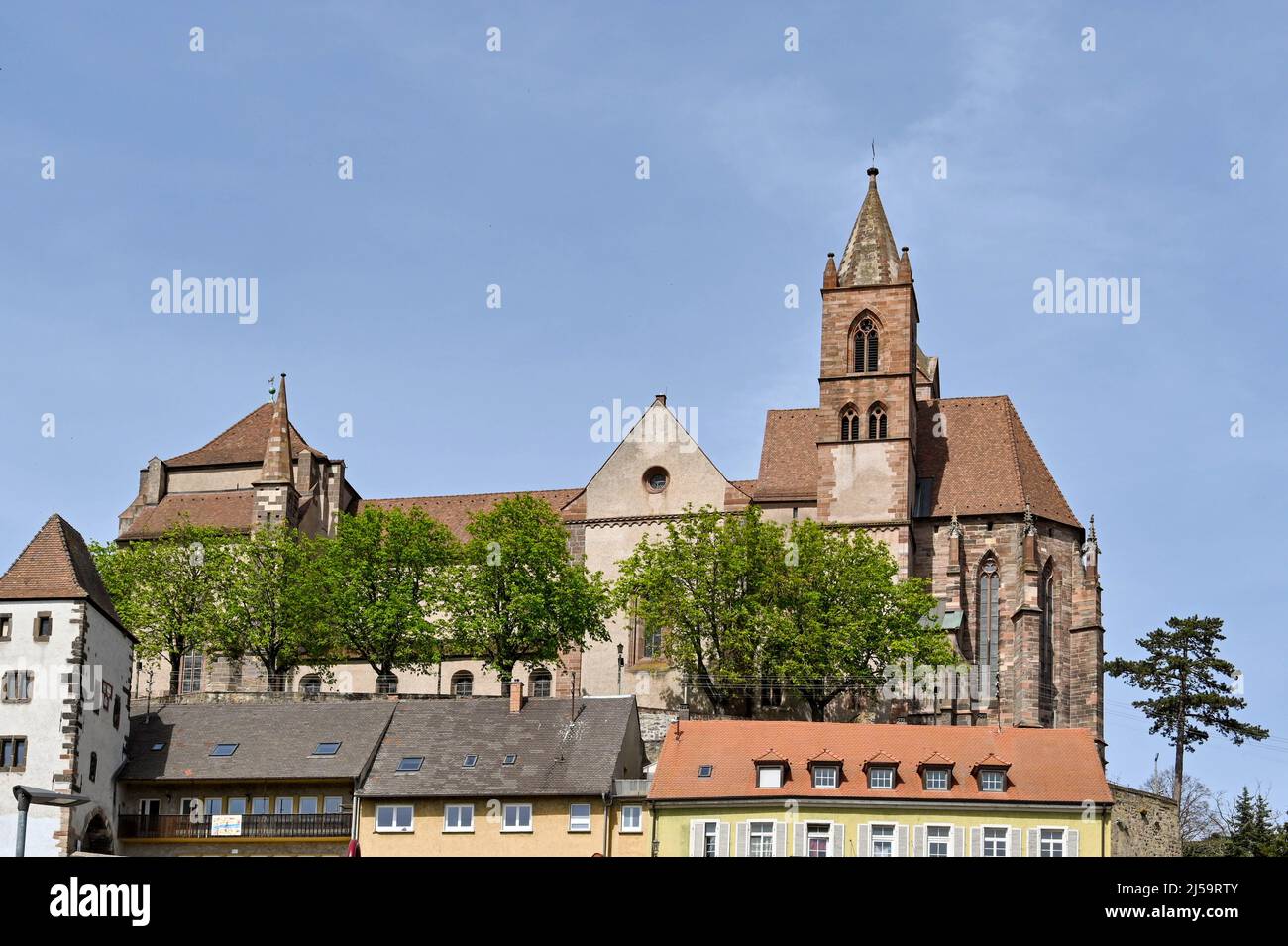 Breisach Germany April 2022 St Stephens Cathedral Which Sits On A