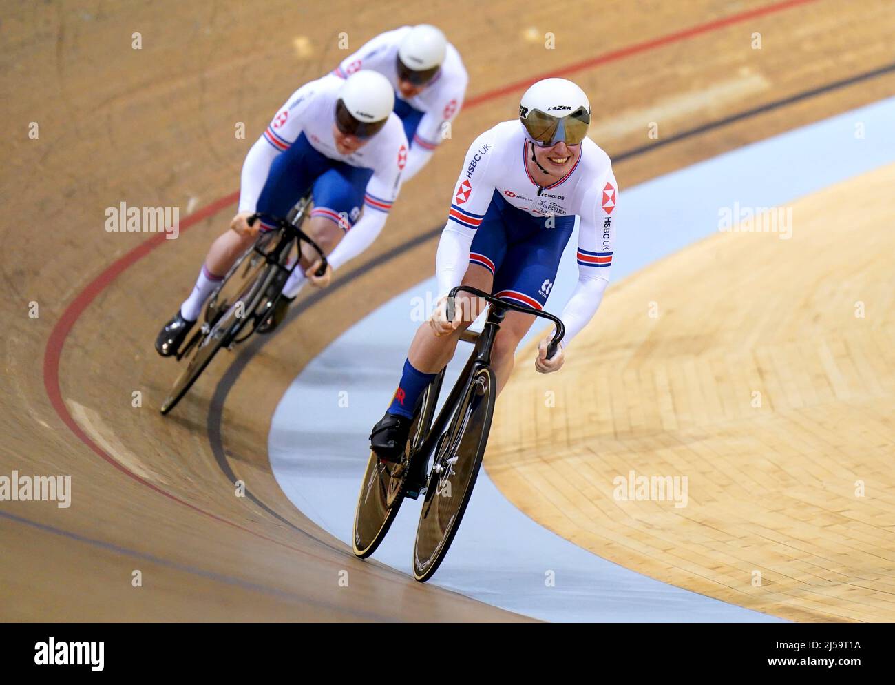 Great Britain's Alistair Fielding, Jack Carlin and Joseph Truman in ...