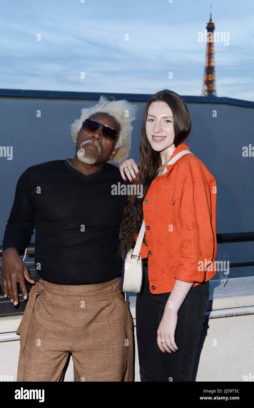 Paris, France. 20th Apr, 2022. Fashion designer Anggy Haif and Ava ...