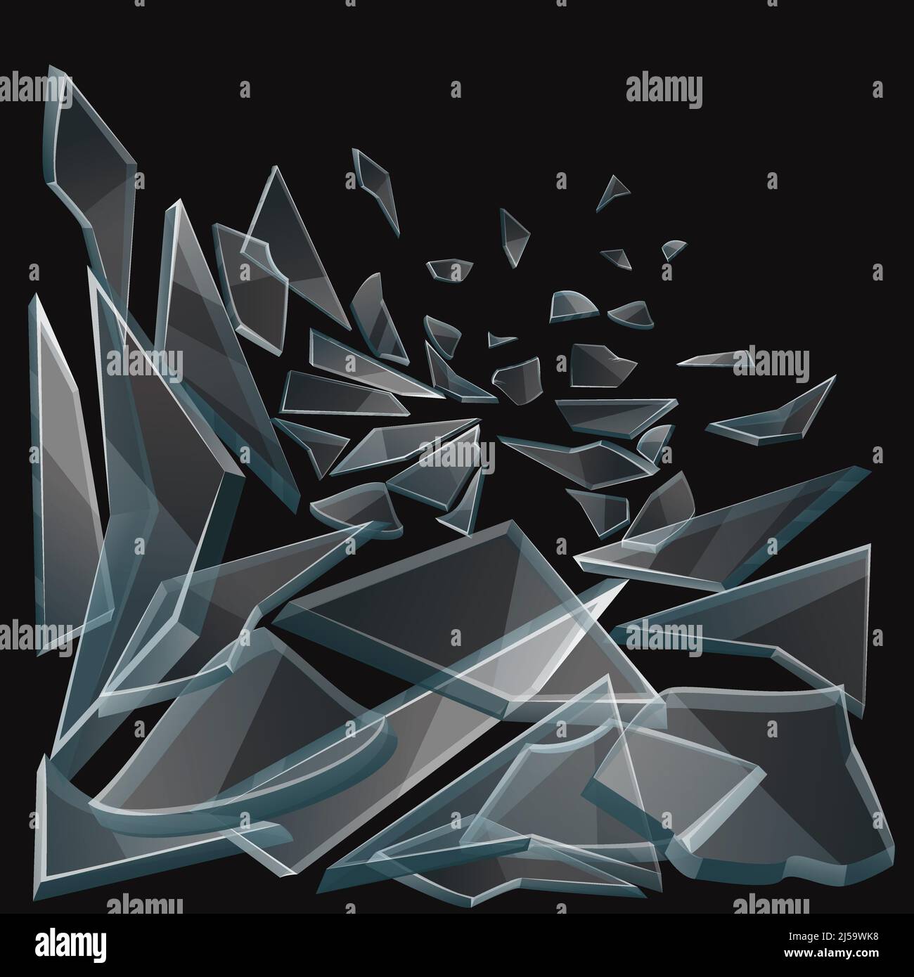 Glass Shards Vector