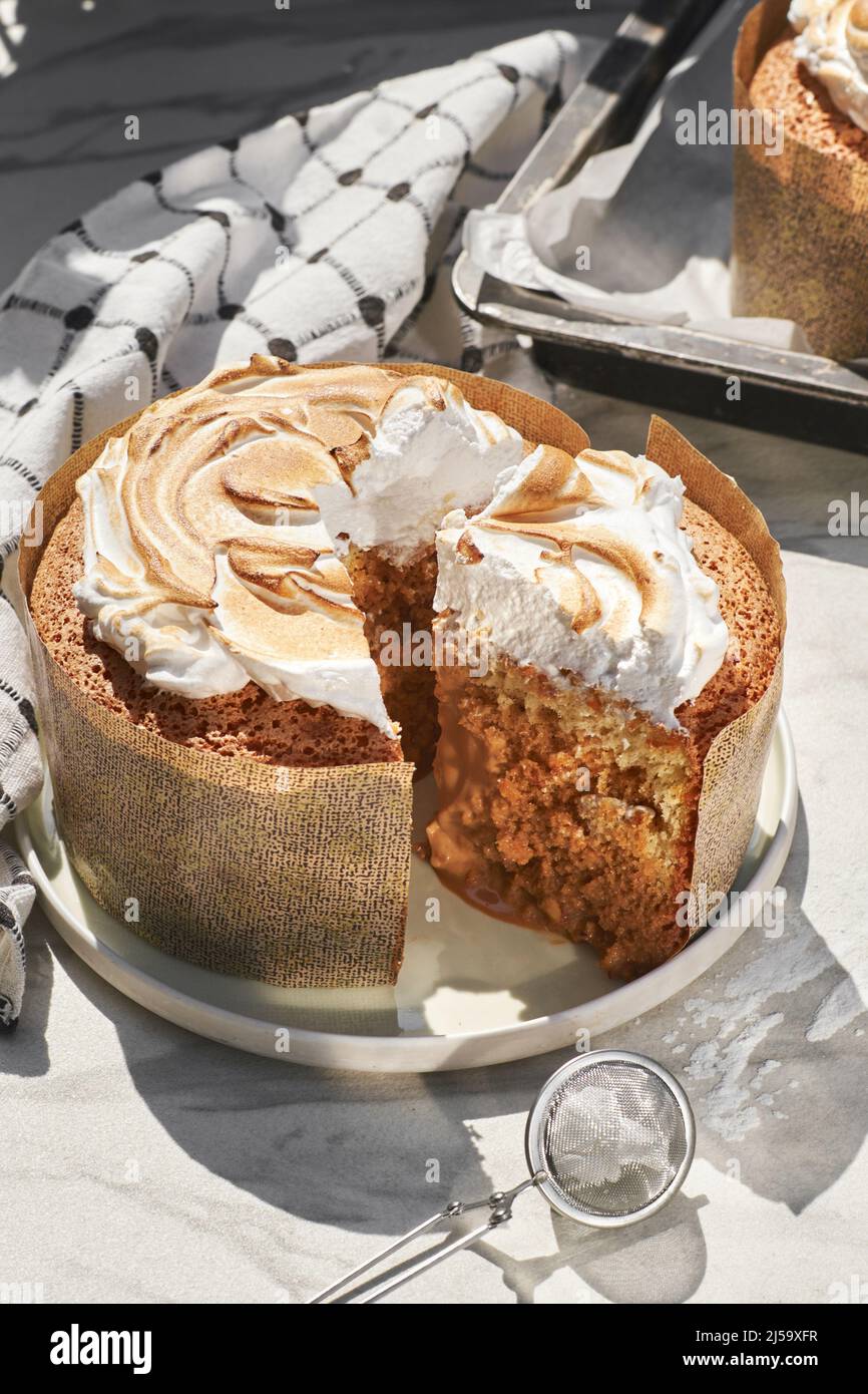 Traditional Russian and Ukrainian kulich kulich stuffed with condensed ...