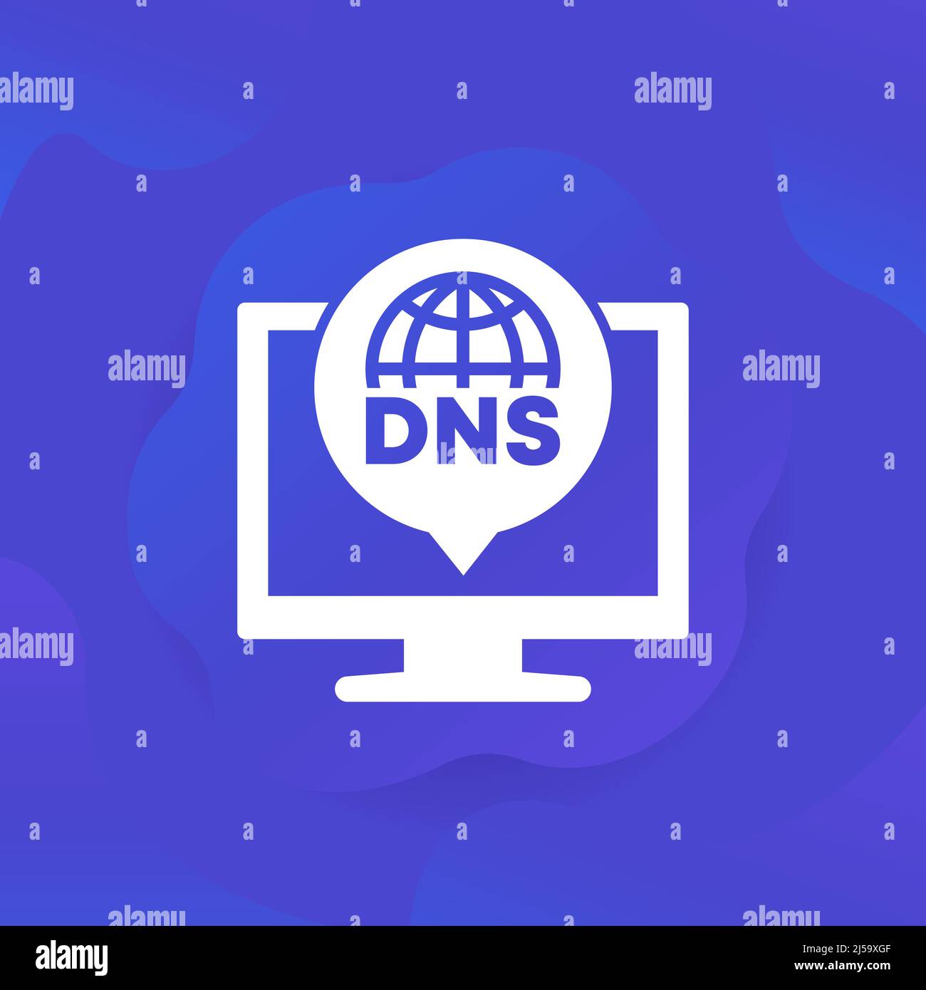 DNS icon for web and apps Stock Vector Image & Art - Alamy