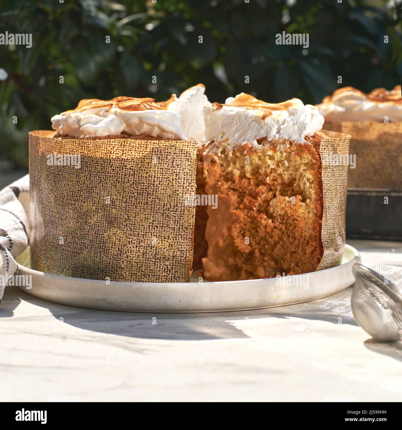 Traditional Russian and Ukrainian kulich kulich stuffed with condensed ...