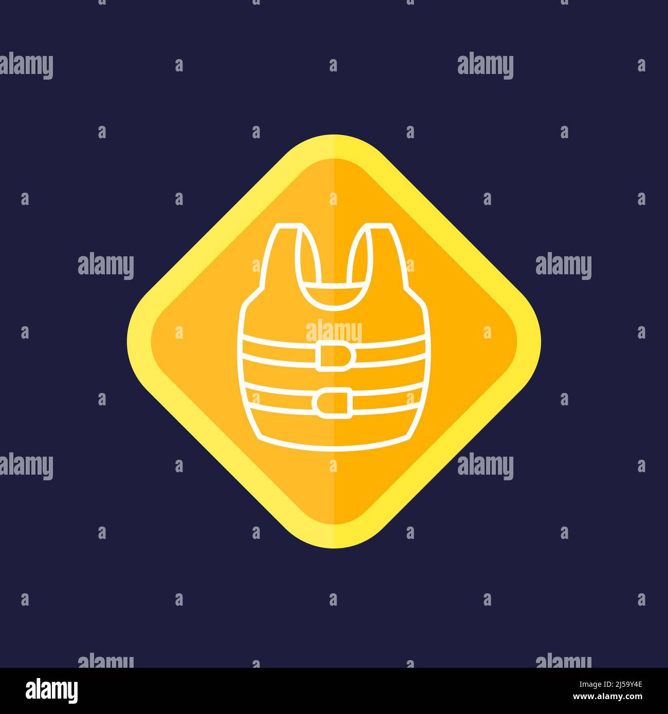 life jacket line vector icon Stock Vector Image & Art - Alamy