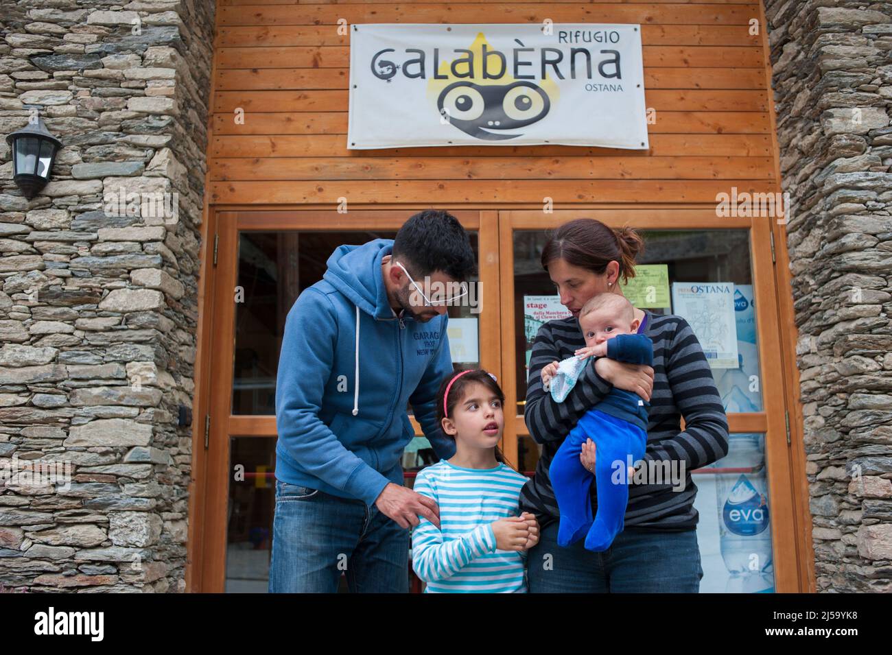 Ostana (Cuneo), Italy 27/05/2016: Silvia Rovere, manager of the ...