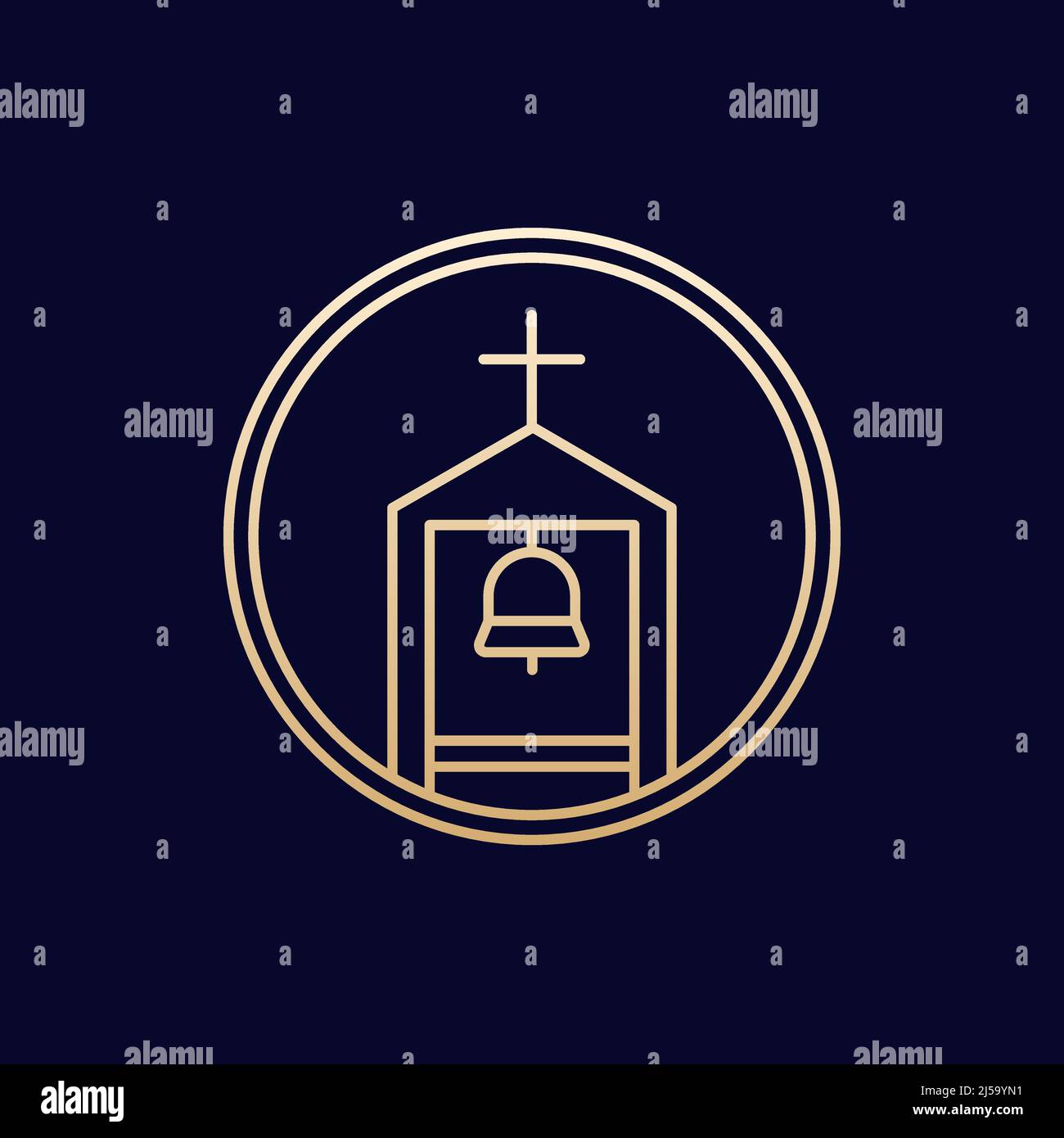 Church cross belfry Stock Vector Images - Alamy