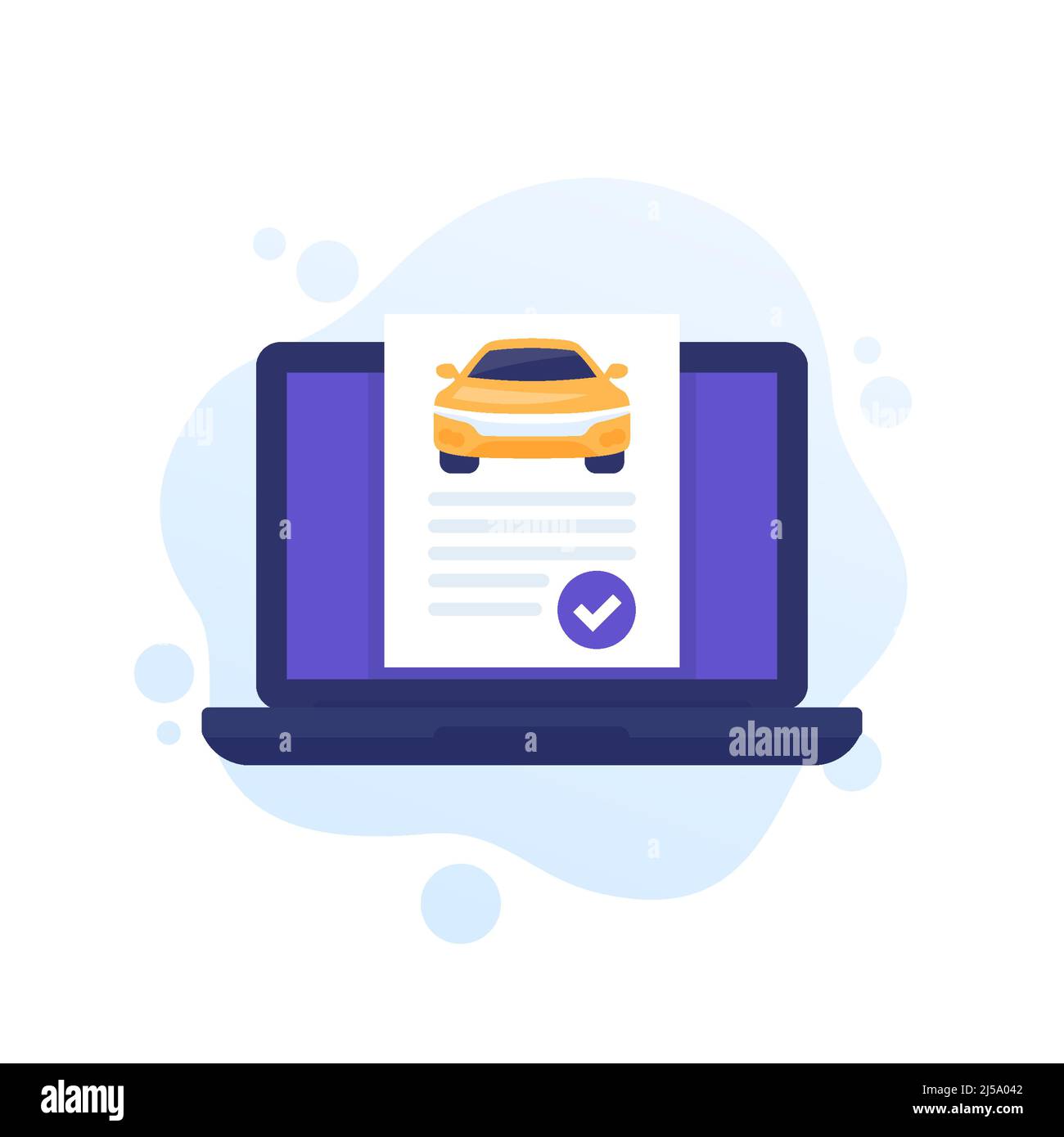 car history report and online check vector icon Stock Vector Image ...