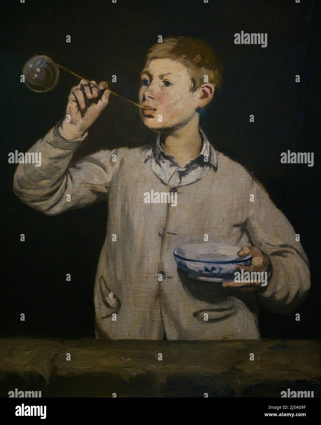 Edouard Manet (1832-1883). French Impressionist painter. Boy Blowing ...